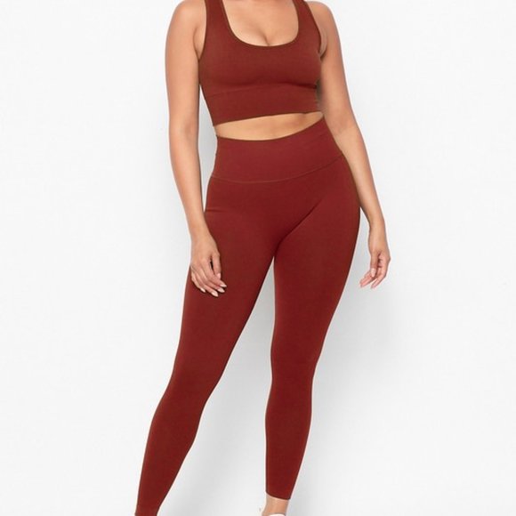 Pants & Jumpsuits | Seamless Workout Outfits Rust Color | Poshmark